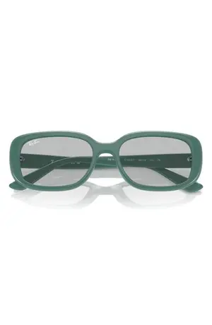 Ray-ban Ray-Ban 56mm Pillow Rectangular Sunglasses Dark Green