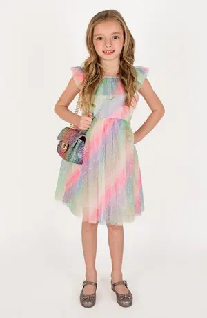 POPATU Ruffle Flounce Tulle Dress