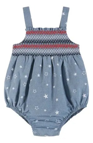 Andy & Evan Smocked Ruffle Bodysuit