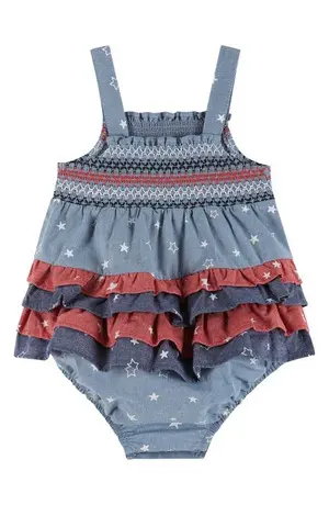 Andy & Evan Smocked Ruffle Bodysuit