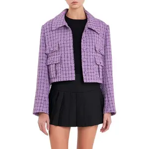 English Factory Single Breasted Blazers For Women