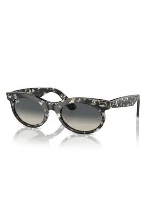 Ray-ban Wayfarer Oval Sunglasses - Gunmetal Tort