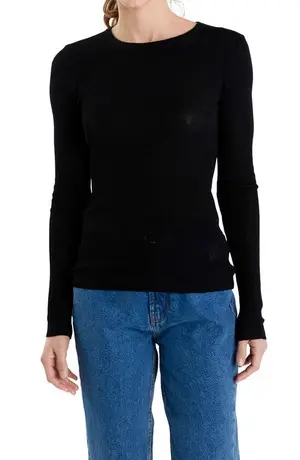 English Factory Crewneck Sweater - Black