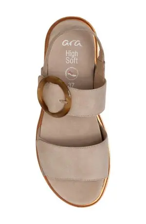 ARA Bridgeport Slingback Platform Wedge Sandal