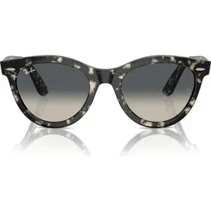 Ray-ban Wayfarer 51mm Oval Sunglasses - Gunmetal Tort