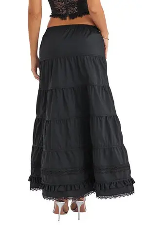 MISTRESS ROCKS Tiered Maxi Skirt