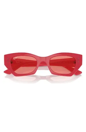 Ray-ban Ray-Ban Zena 49mm Geometric Sunglasses Pink