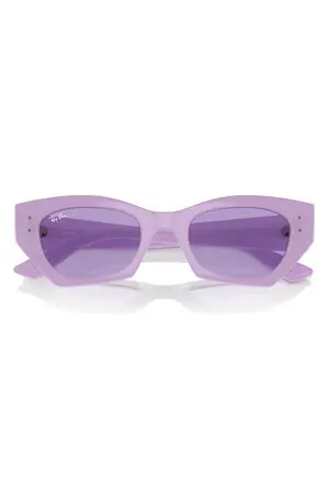 Ray-ban Ray-Ban Zena 49mm Geometric Sunglasses Violet