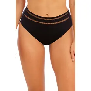 Fantasie East Hampton High Waist Bikini Bottom - Black