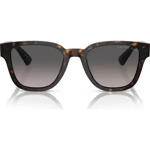 Prada 52mm Polarized Square Sunglasses