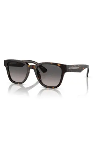 Prada 52mm Polarized Square Sunglasses