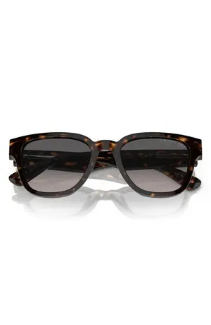 Prada 52mm Polarized Square Sunglasses