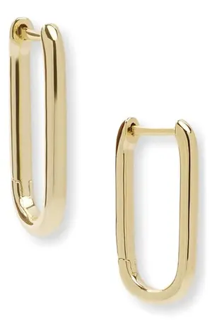 Melinda Maria Carrie Link Huggie Earrings - Gold