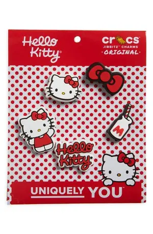 CROCS X Hello Kitty 5-pack Jibbitz Shoe Charms - White