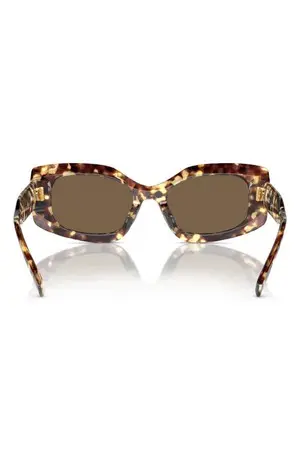 Tory Burch 50mm Irregular Sunglasses - Tortoise