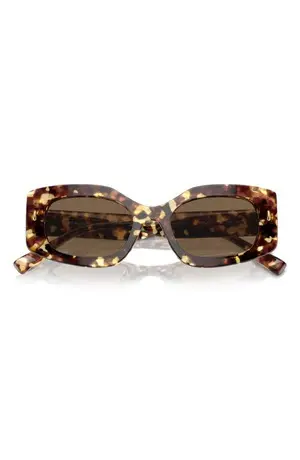 Tory Burch 50mm Irregular Sunglasses - Tortoise