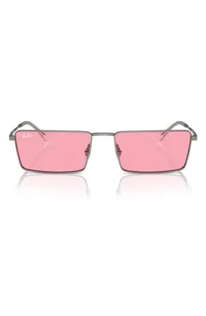 Ray-ban Tinted Rectangle Sunglasses - Pink