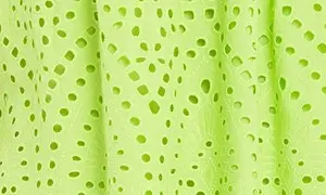English Factory Scallop Hem Eyelet Minidress