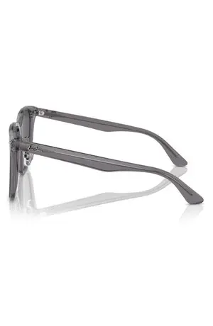 Ray-ban Slim Square 57mm Sunglasses - Transparent Grey