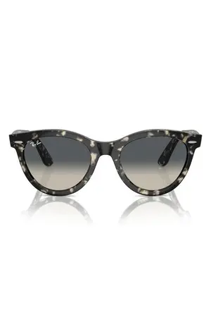 Ray-ban Wayfarer 54mm Oval Sunglasses - Gunmetal Tort