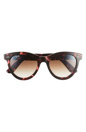 Ray-ban Wayfarer 54mm Oval Sunglasses - Havana Pink