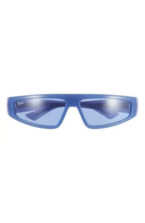 Ray-ban 59mm Wraparound Sunglasses - Blue