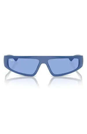 Ray-ban 59mm Wraparound Sunglasses - Blue