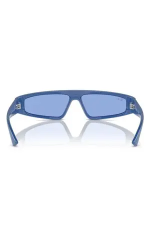 Ray-ban 59mm Wraparound Sunglasses - Blue