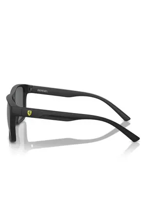 SCUDERIA FERRARI 59mm Square Sunglasses - Matte Black