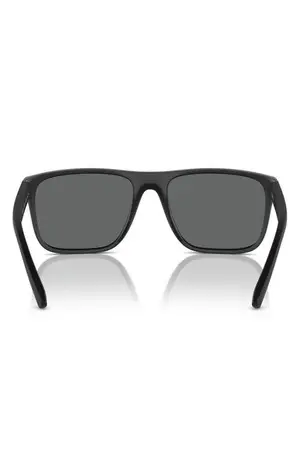 SCUDERIA FERRARI 59mm Square Sunglasses - Matte Black