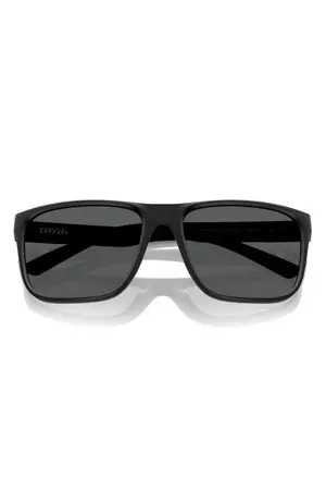 SCUDERIA FERRARI 59mm Square Sunglasses - Matte Black