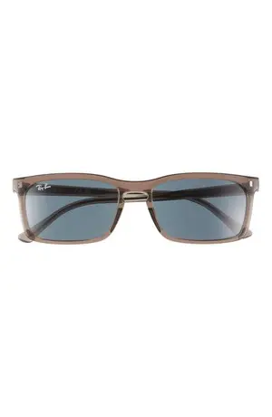 Ray-ban Ray-Ban 59mm Rectangular Sunglasses Blue/brown