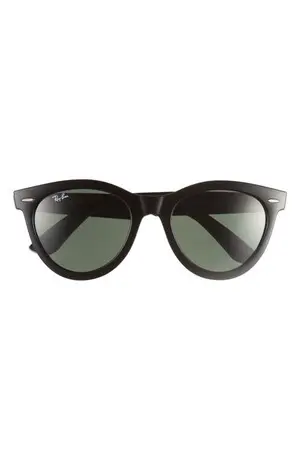 Ray-ban 54mm Oval Wayfarer Sunglasses - Black