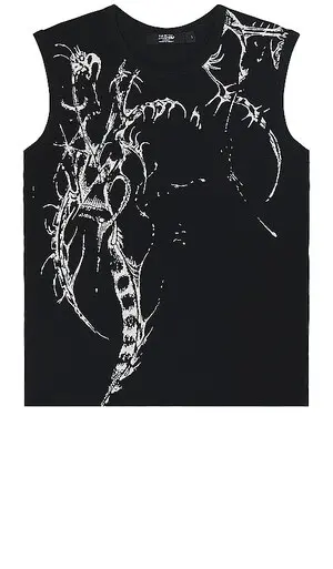 Jaded London Lazy Willy Rib Tank In Black - 29% Off | Editorialist