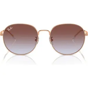 Ray-ban 57mm Phantos Round Sunglasses - Rose Gold