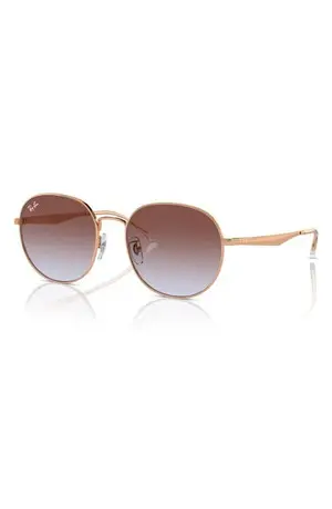 Ray-ban 57mm Phantos Round Sunglasses - Rose Gold