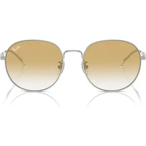 Ray-ban Ray-Ban 57mm Phantos Round Sunglasses Silver