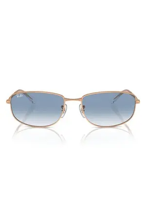 Ray-ban Ray-Ban 59mm Oval Sunglasses Rose Gold