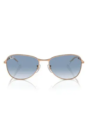 Ray-ban 56mm Aviator Sunglasses - Blue Gradient