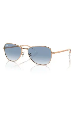 Ray-ban 56mm Aviator Sunglasses - Blue Gradient