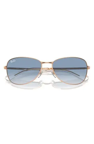 Ray-ban 56mm Aviator Sunglasses - Blue Gradient