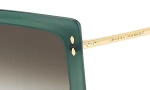 Isabel Marant 55mm Gradient Cat Eye Sunglasses - Gold Green/green Shaded