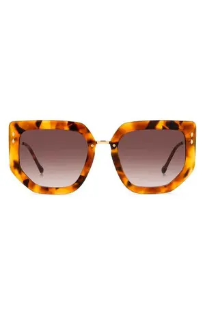Isabel Marant Isabel Marant 55mm Gradient Cat Eye Sunglasses Havana Gold/brown Gradient