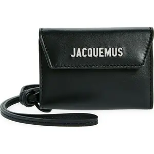 Jacquemus Le Porte Leather Envelope Wallet - Black