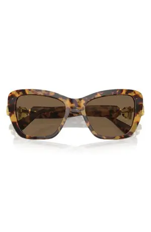 SWAROVSKI 55mm Cat Eye Sunglasses - Dark Brown