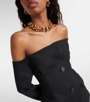 SIR THE LABEL Sandrine Off-shoulder Blazer Dress