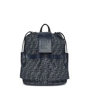 Fendi Fendi FF Jacquard Strike Medium Backpack Blue
