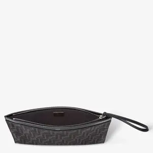 Fendi Ff Jacquard Flat Pouch - Black