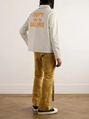 GALLERY DEPT. Montecito Logo-print Cotton-twill Jacket - Neutrals