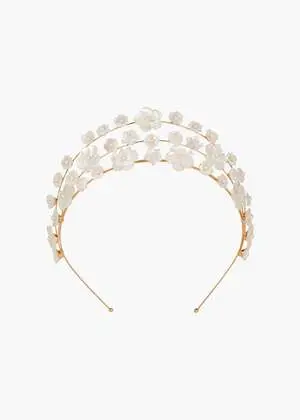 JENNIFER BEHR Jenette Crown - Mother Of Pearl